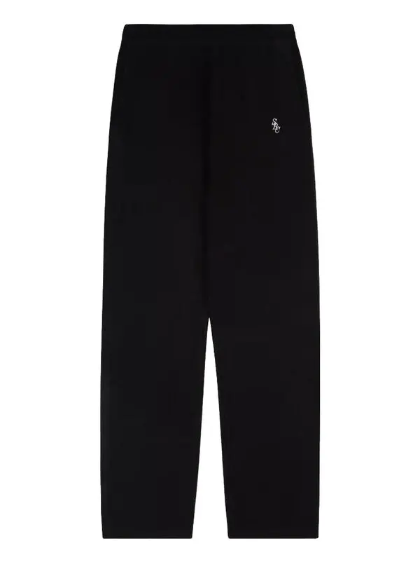 SPORTY & RICH Src Embroidery Trousers - Black