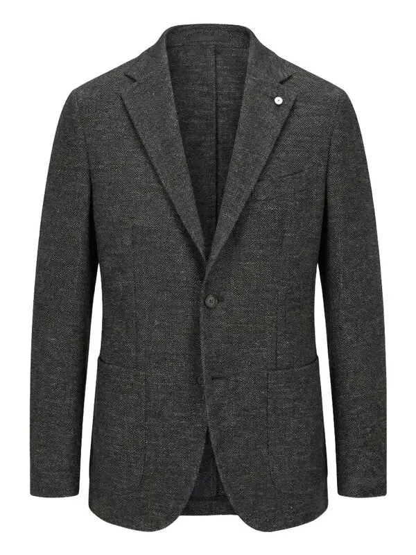L.B.M. 1911 Notch-lapel Single-breasted Blazer - Grey
