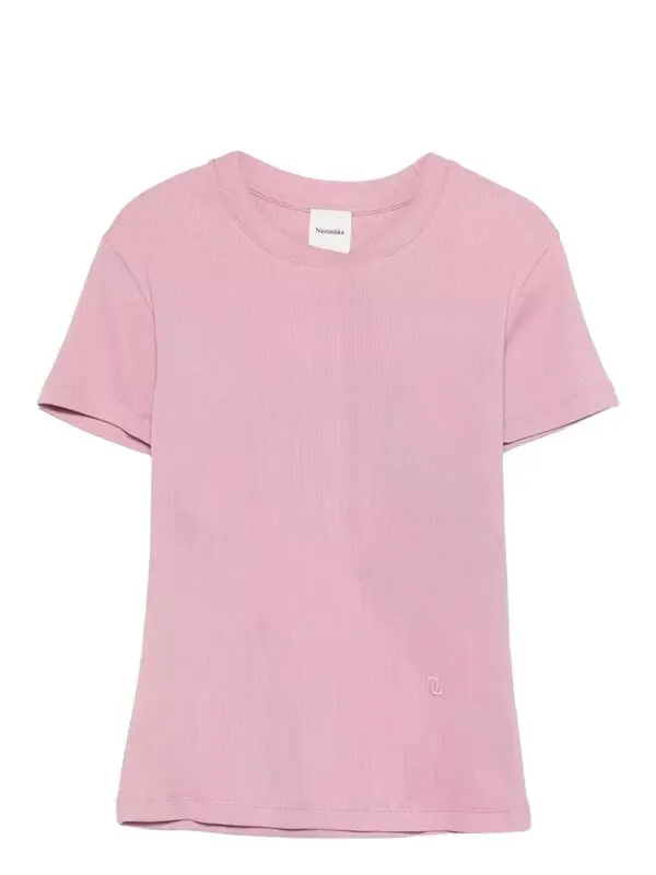 Nanushka Slim Fit Cropped T-shirt - Pink