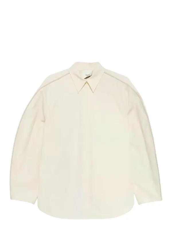 Nanushka Balloon Binding Detail Shirt - Neutrals