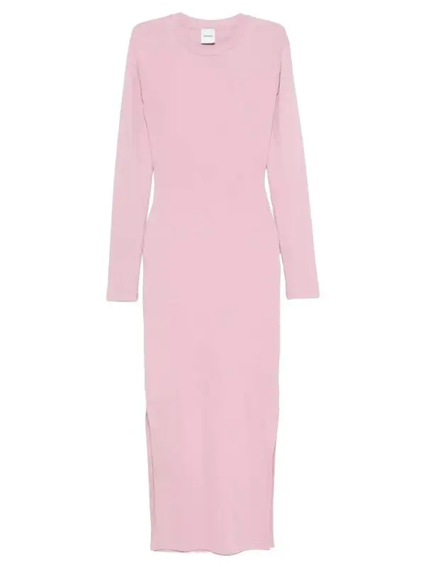 Nanushka Long-sleeve Cut-out Midi Dress - Pink