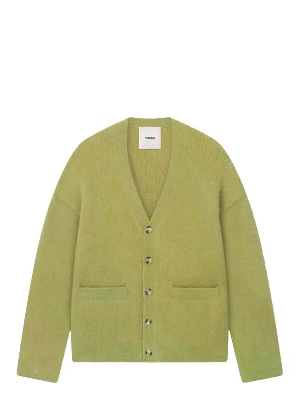 Nanushka Henri Brushed Cardigan - Green