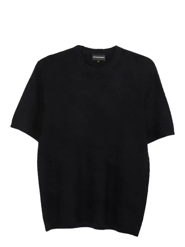 Emporio Armani Textured T-shirt - Black