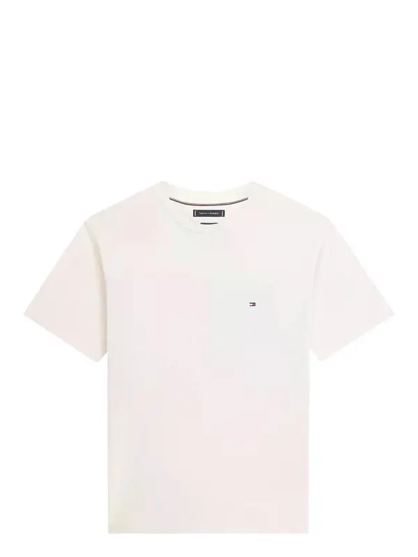 Tommy Hilfiger Embroidered-logo T-shirt - Neutrals