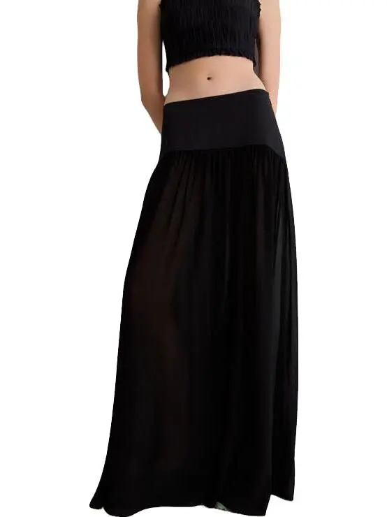 ROMY Harper Maxi Skirt - Black