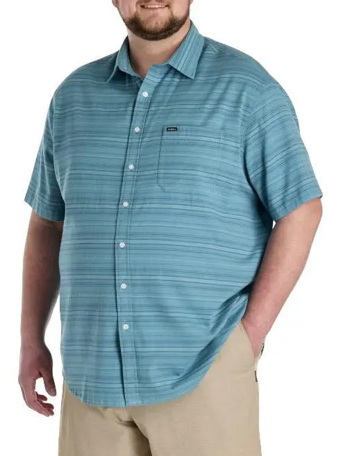 O'Neill Big & Tall Seafaring Stripe Sport Shirt - Stromy Blue