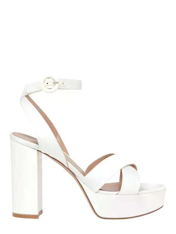 GIANVITO ROSSI Sabrina Platform Sandals - White