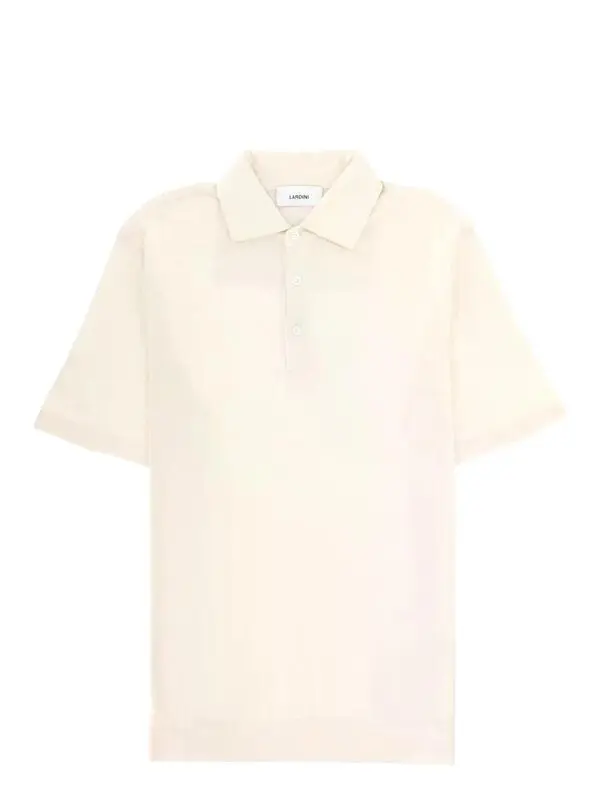 LARDINI Buttoned Polo Shirt - Neutrals