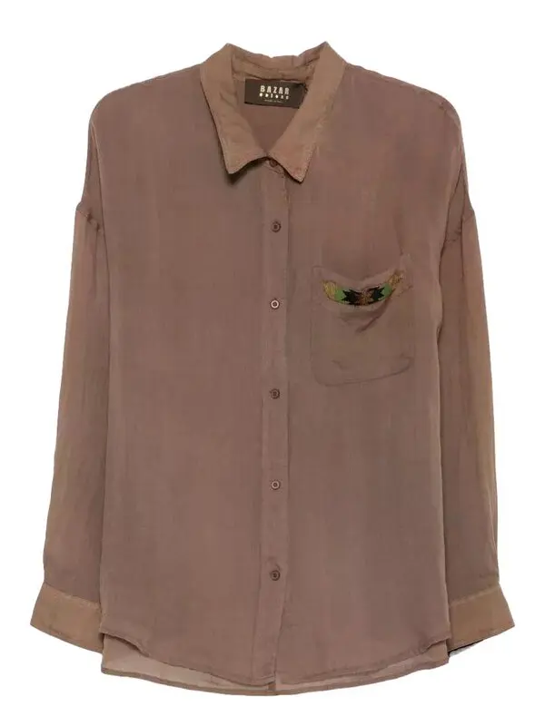 BAZAR DELUXE Button-down Shirt - Brown