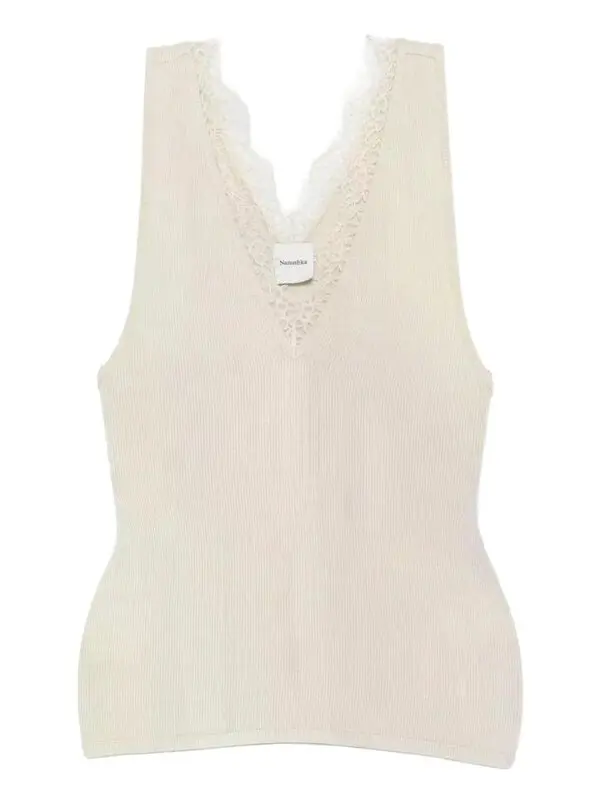 Nanushka Siara V-neck Tank Top - Neutrals