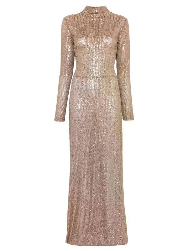 ATU BODY COUTURE Sequin-embellished Maxi Dress - Brown