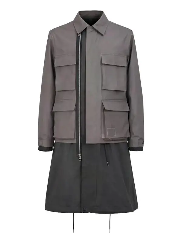 Sacai Double-layer Pocket Coat - Neutrals