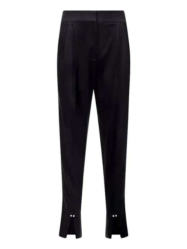 MIA PECULIAR Wool Tailored Trousers - Black