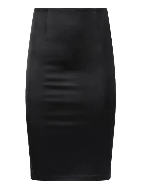 MIA PECULIAR Stretch Midi Skirt - Black