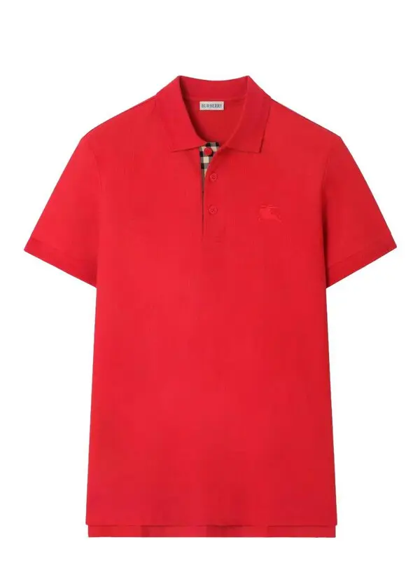 Burberry Cotton Polo Shirt - Red