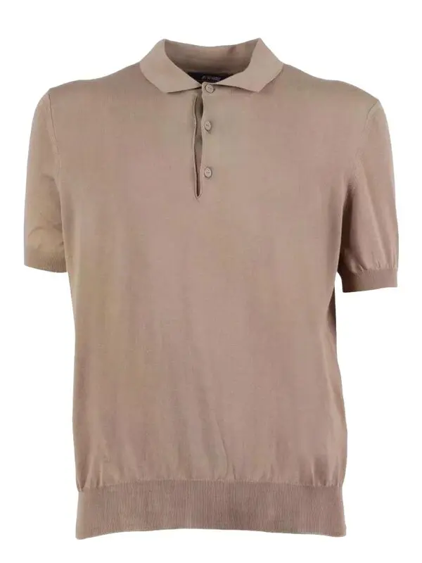 K-WAY Pleyne Buttoned Polo Shirt - Neutrals