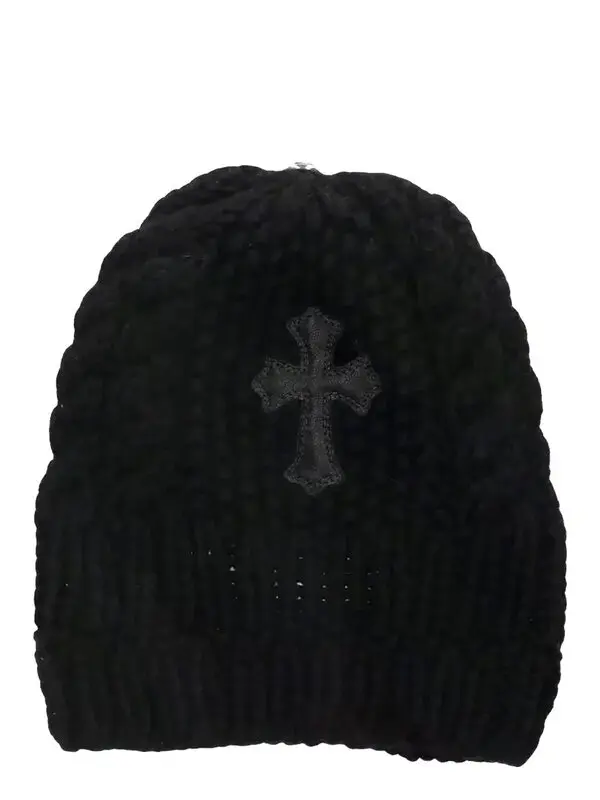 Chrome Hearts Cross Patch Beanie - Black