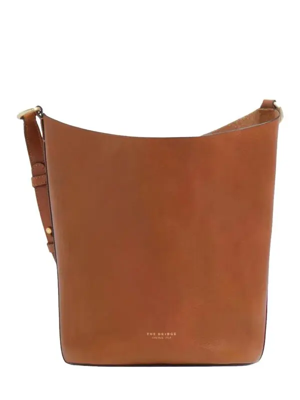 THE BRIDGE Leather Bucket Bag - Brown