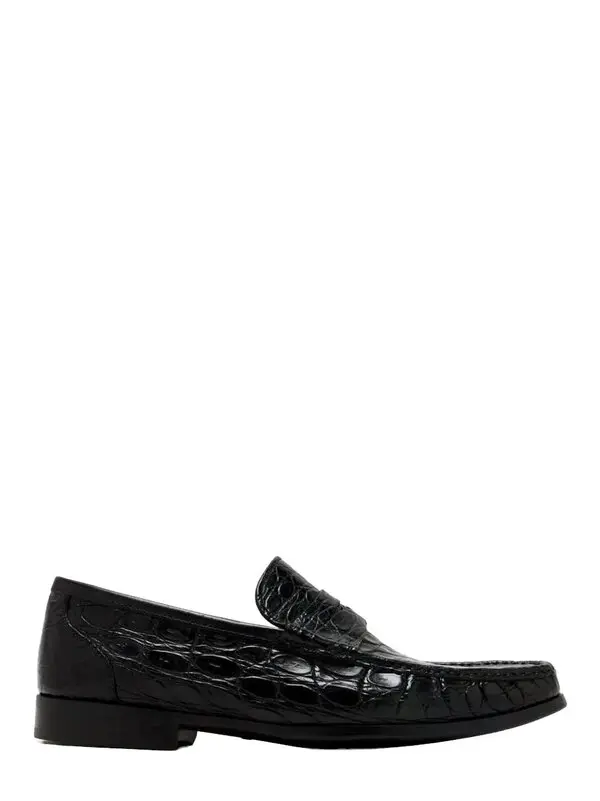 Magnanni Leather Loafers - Black
