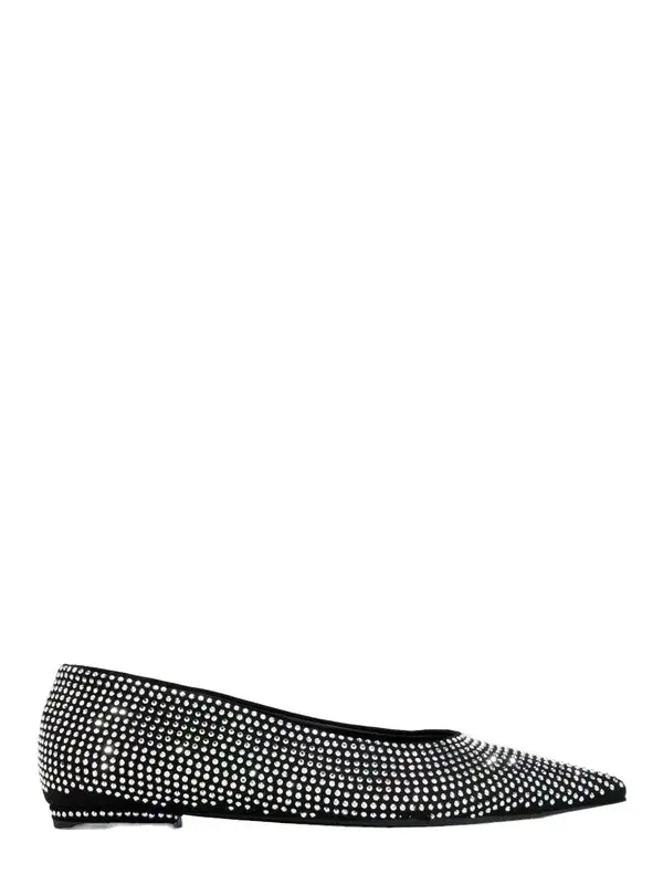 ROTATE BY BIRGER CHRISTENSEN Leather Ballet Flats - Black