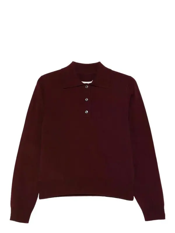 MAISON MARGIELA Button-fastening Polo Top - Red