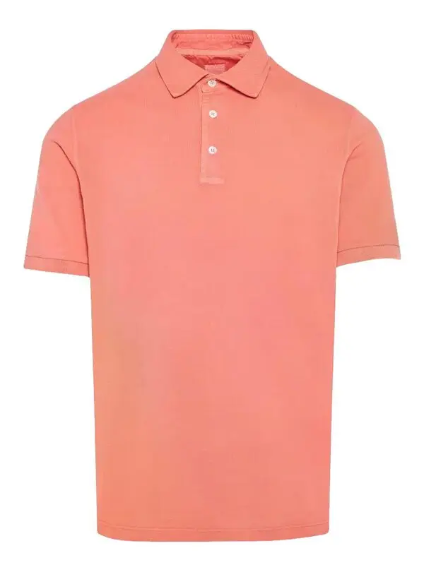 Fedeli North Buttoned Polo Shirt - Red