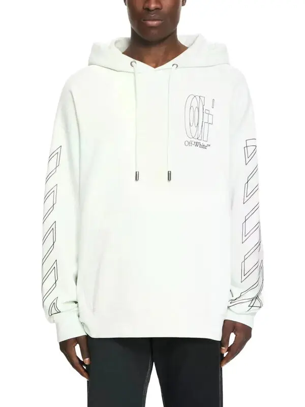Off-White Graphic Hoodie - Neutrals