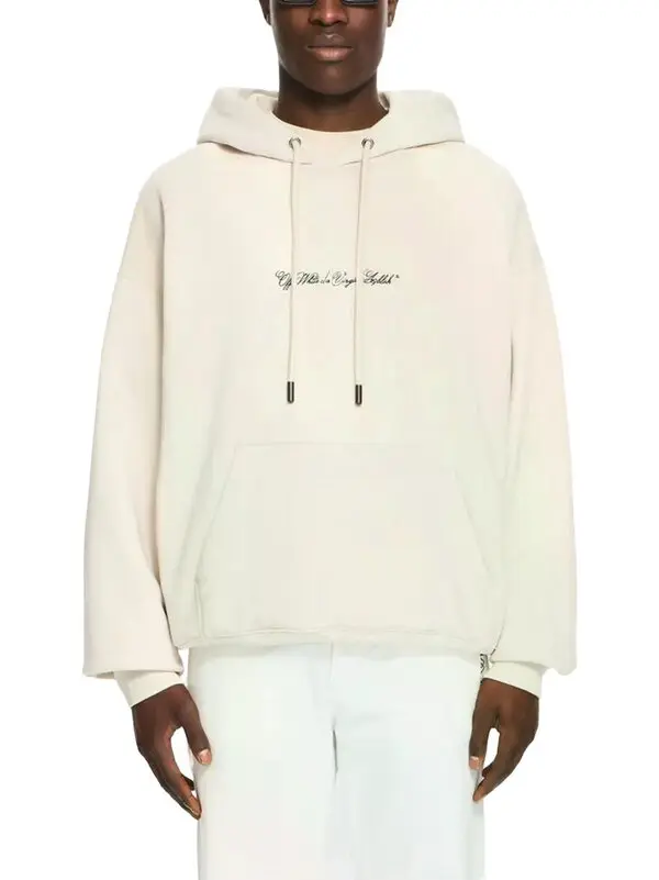 Off-White Script Arrow Hoodie - Neutrals