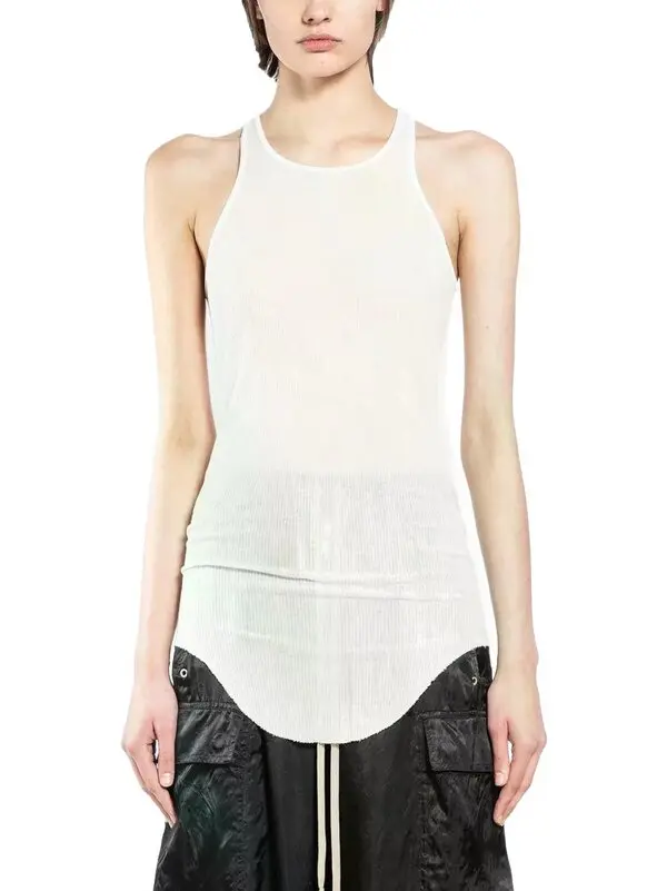 Rick Owens Ribbed Knit Top - White