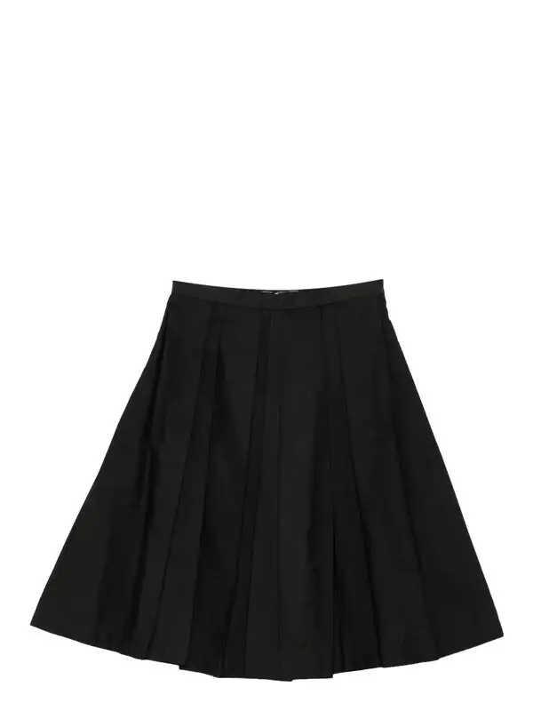Ermanno Scervino Pleated A-line Skirt - Black