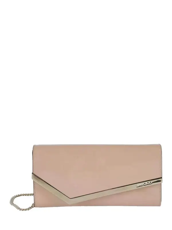 JIMMY CHOO Emmie Chain-strap Clutch - Neutrals