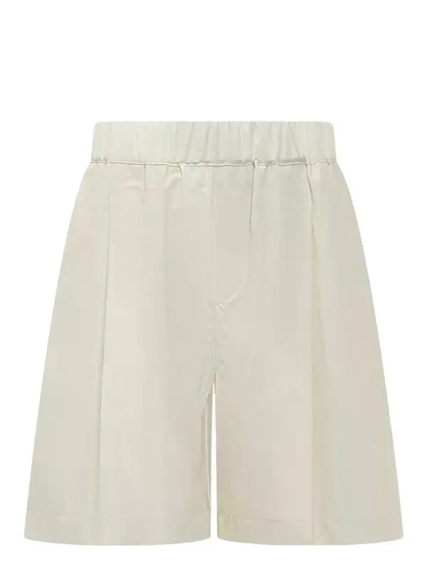 A PAPER KID Pleated Bermuda Shorts - Neutrals