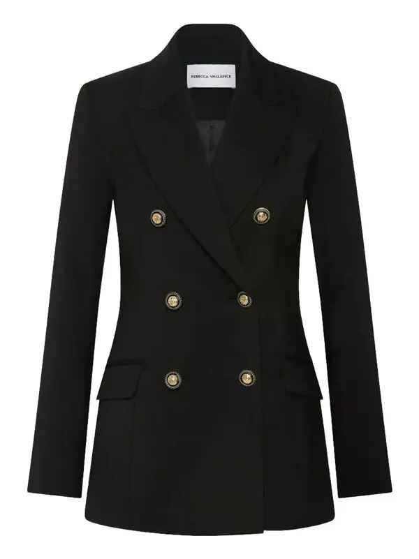 Rebecca Vallance Millicent Double-breasted Blazer - Black
