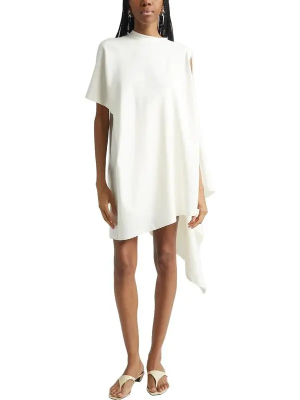 Coperni Zero Waste Asymmetric Shift Dress - White Wht