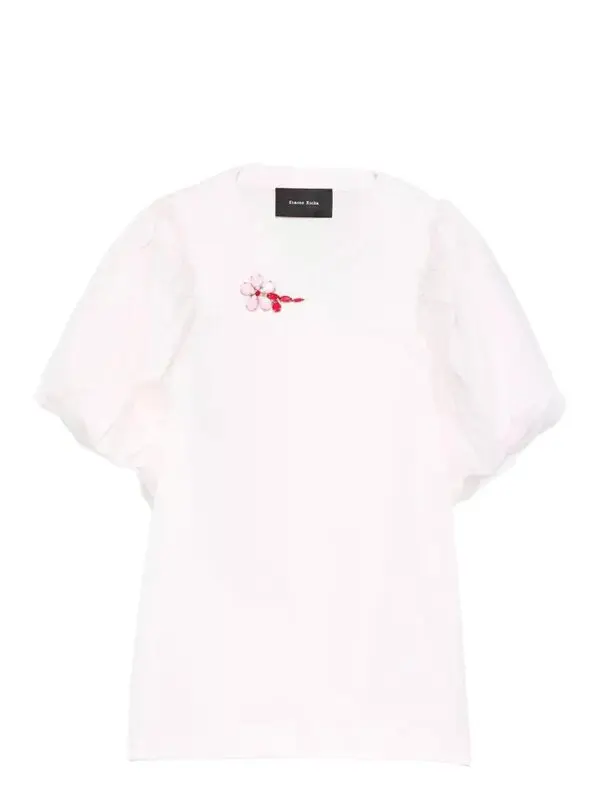 Simone Rocha Puff-sleeve T-shirt - Pink