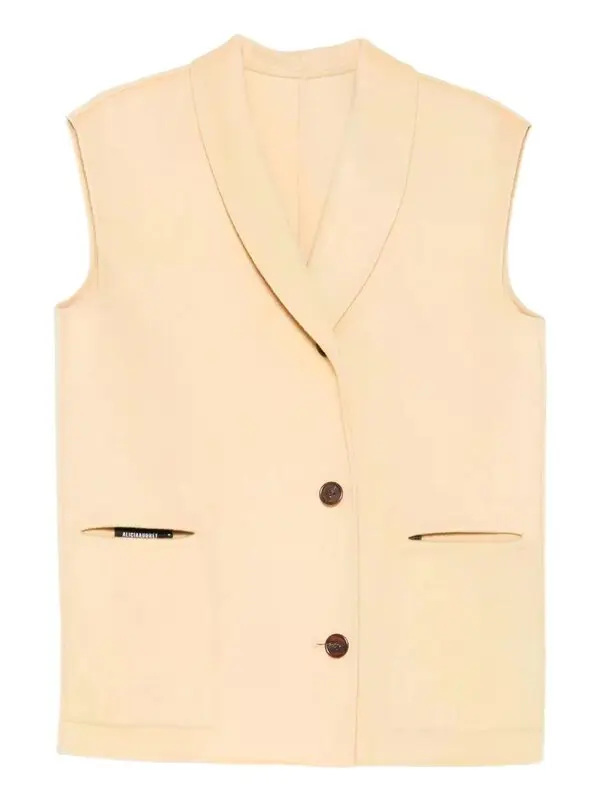 ALICIA AUDREY Button-fastening Waistcoat - Neutrals