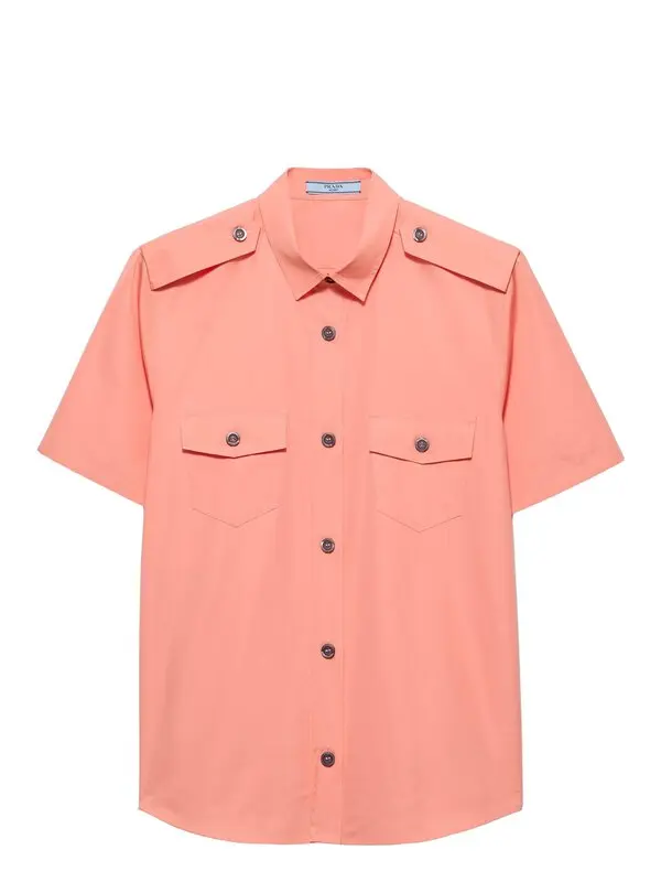 Prada Cotton Poplin Shirt - Apricot