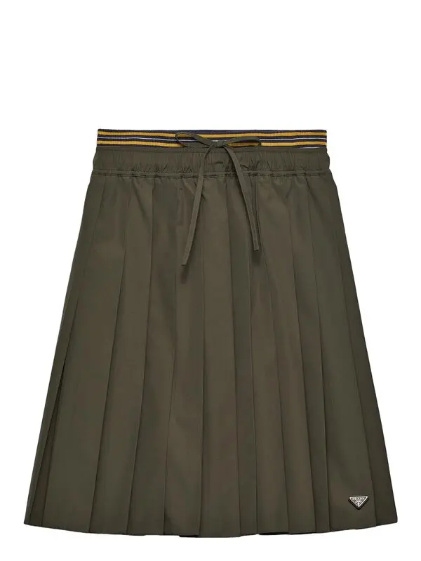 Prada Poplin Midi-skirt - Green