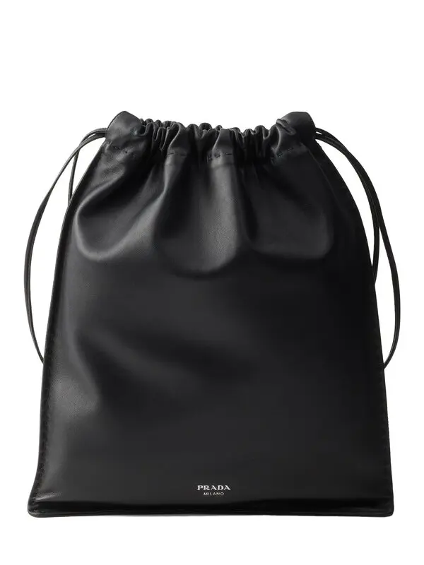 Prada Nappa Leather Pouch - Black