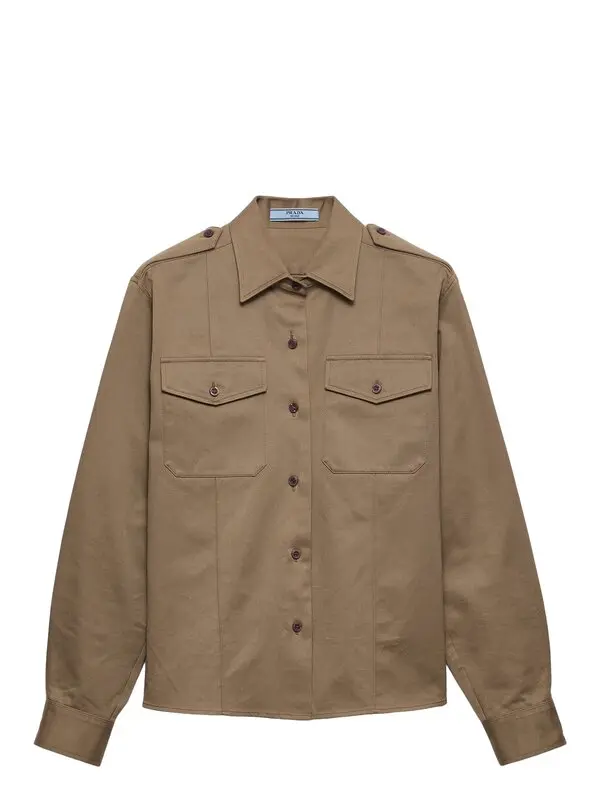 Prada Chino Shirt - Clay Grey
