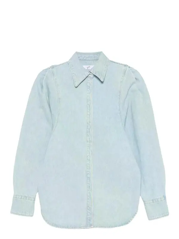 Bite Studios Puff-sleeve Denim Shirt - Blue