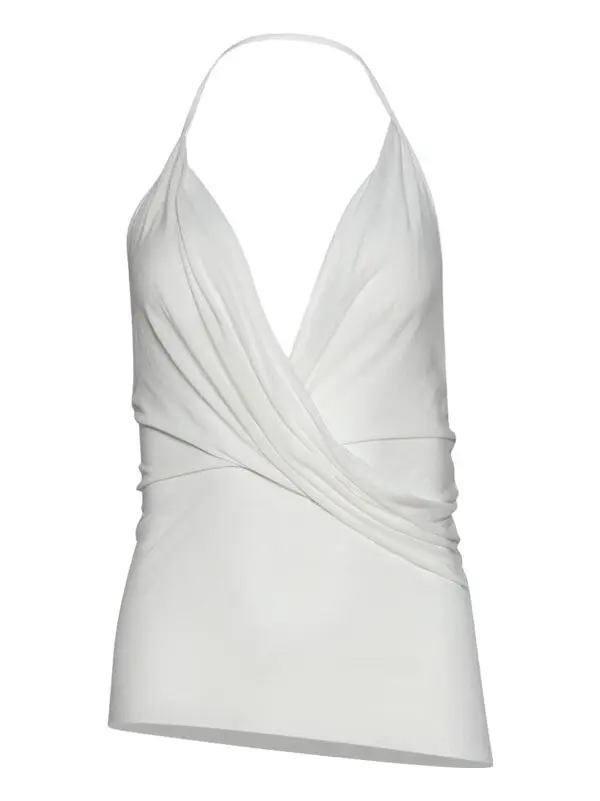 Rick Owens Draped Halterneck Top - White