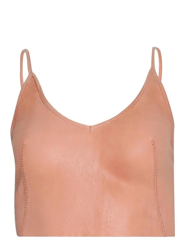 Rick Owens Leather Top - Orange