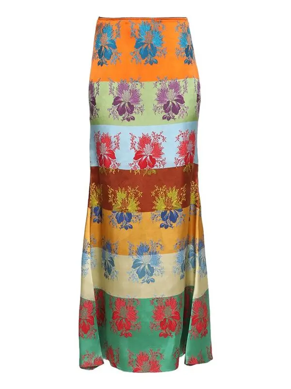 Rosie Assoulin Slippery When Wet Maxi Skirt - Multicolor