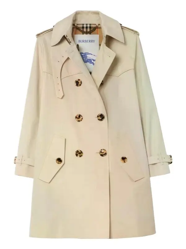 Burberry Short Summerside Gabardine Trench Coat - Neutrals