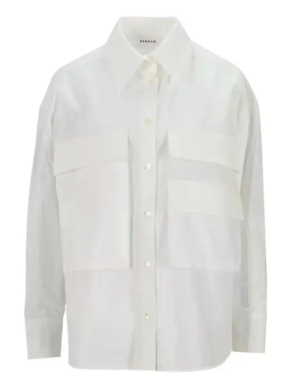 P.a.r.o.s.h Pocket Shirt - White