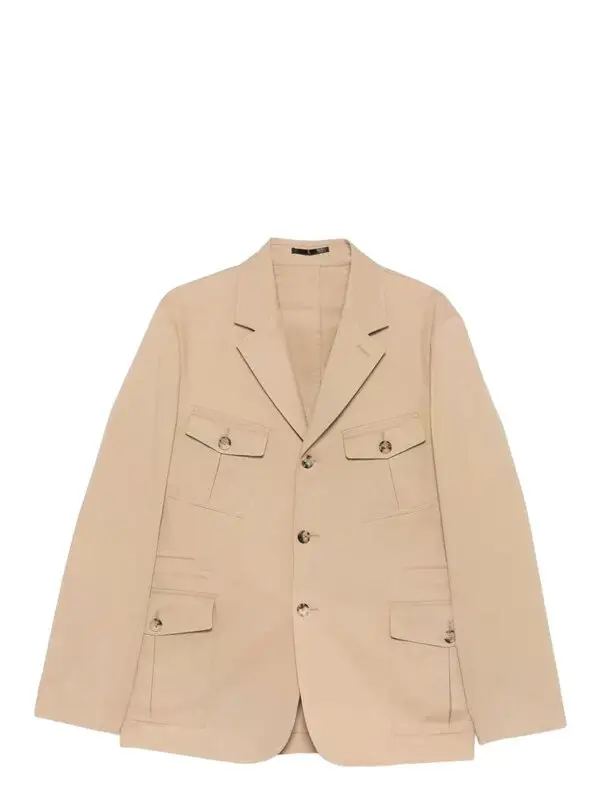Paul Smith Button-fastening Chest-pocket Jacket - Neutrals