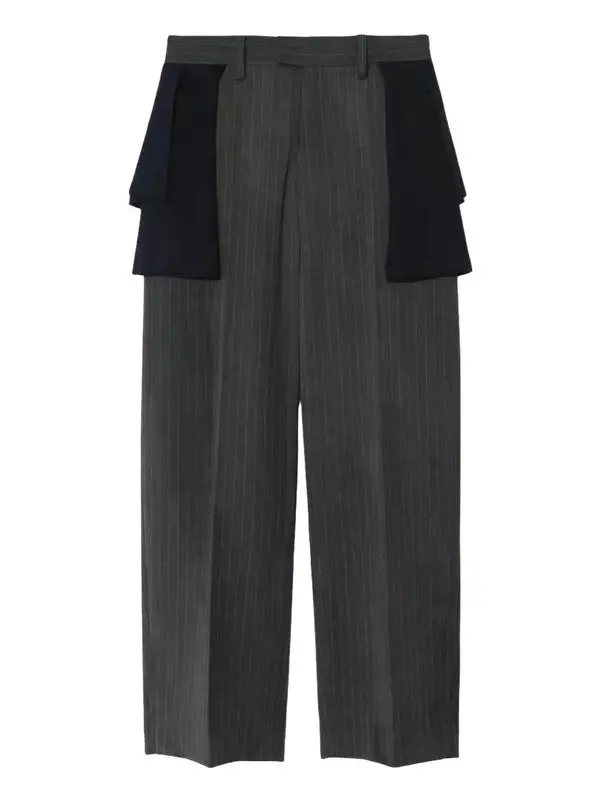 Undercover Striped Trousers - Grey