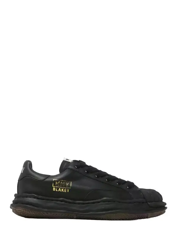 Mihara Yasuhiro Blakey Leather Sneakers - Black