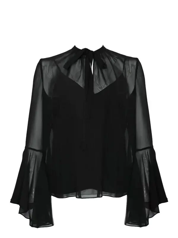 Max Mara Cuba Tie Blouse - Black